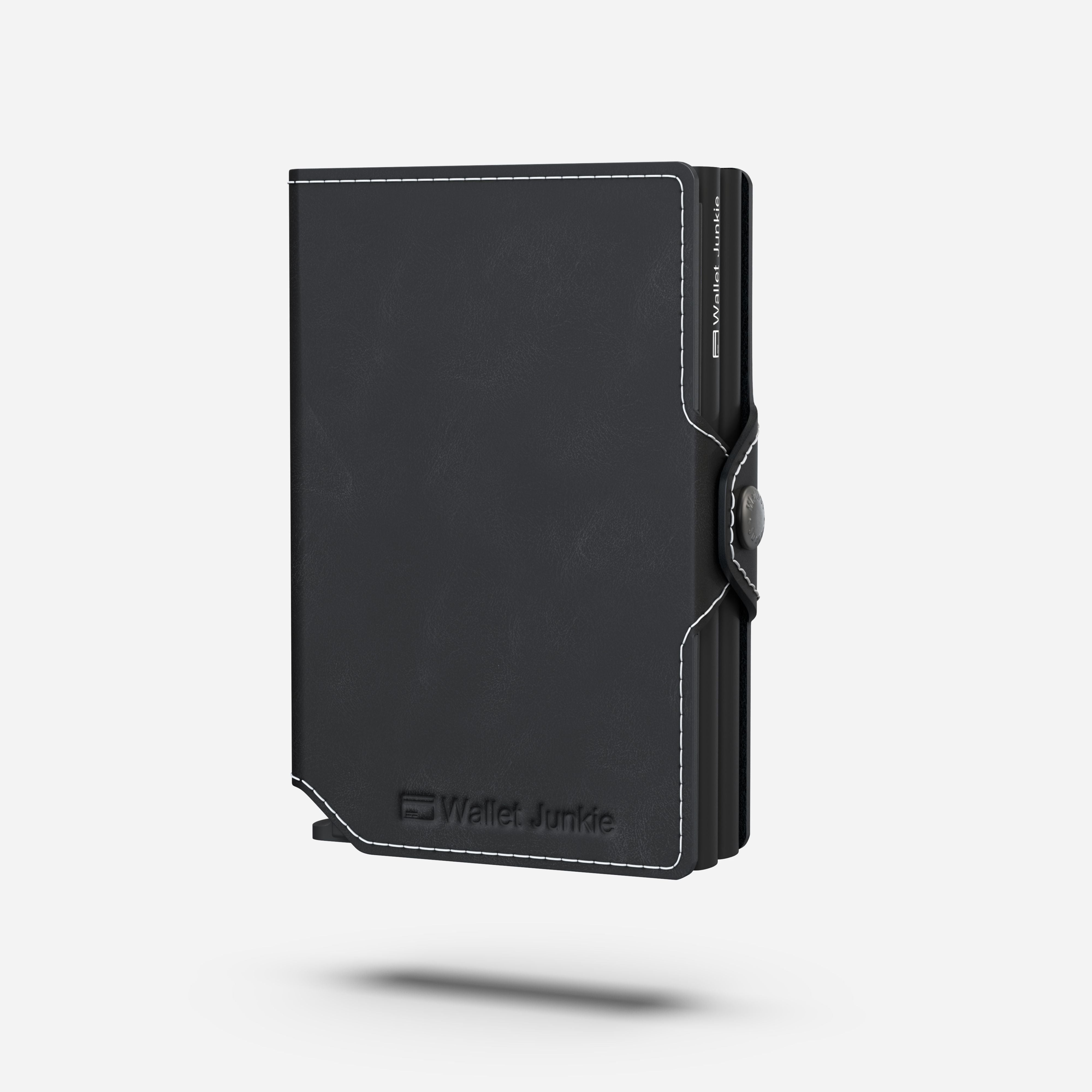 Wallet Junkie Premium Double Pop Up Wallet Midnight Black - Slim RFID ...